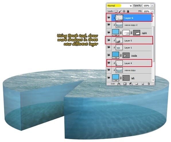 "Piece of the Arctic” Pie Chart Photo Manipulation - Photoshop Tutorials