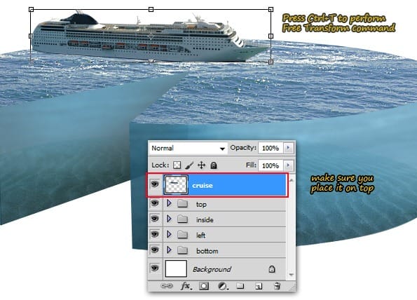"Piece of the Arctic” Pie Chart Photo Manipulation - Photoshop Tutorials