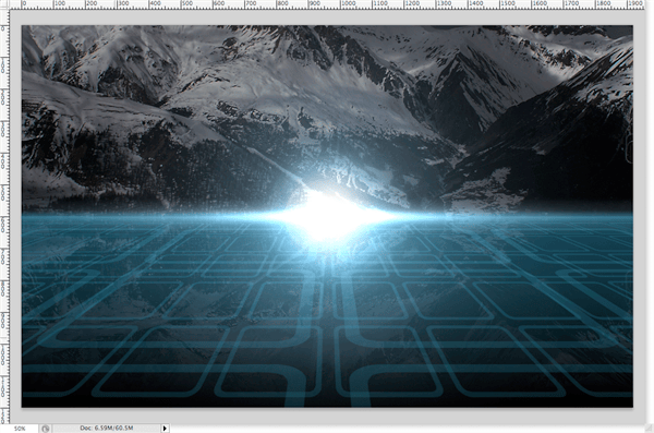 TRON Grid - Photoshop Tutorials