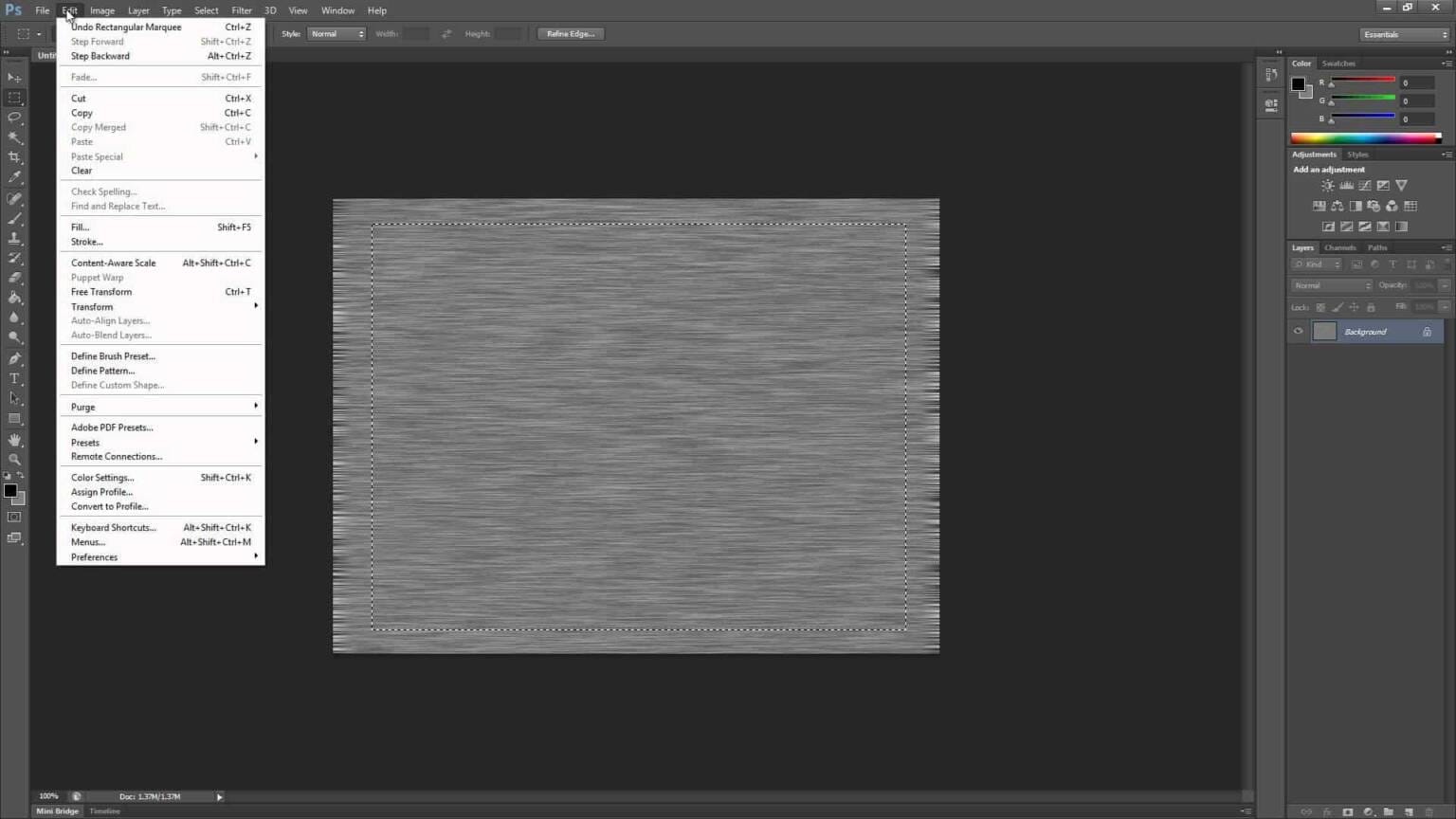 Metal Texture - Photoshop Tutorials