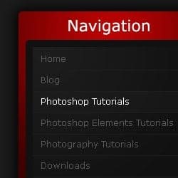 Modernistic Navigation Module - Photoshop Tutorials