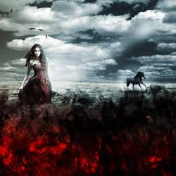 Create an Artistic Photo Manipulation of a Girl in a Red Field ...