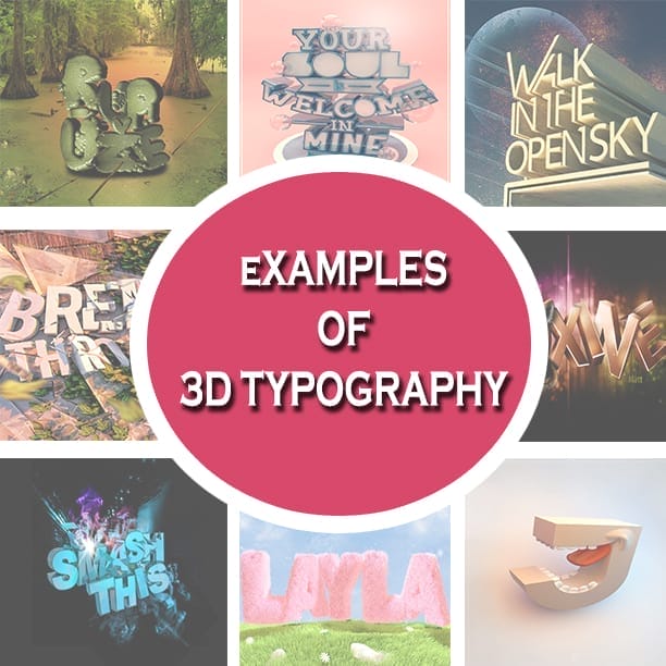 Inspiring Examples of 3D Typography | Photoshop Tutorials