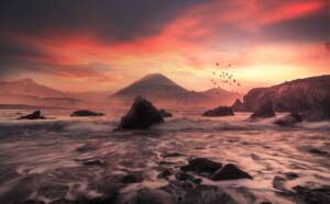 Manipulate a Photo into a Beautiful Fiery Sunset Landscape - Photoshop ...
