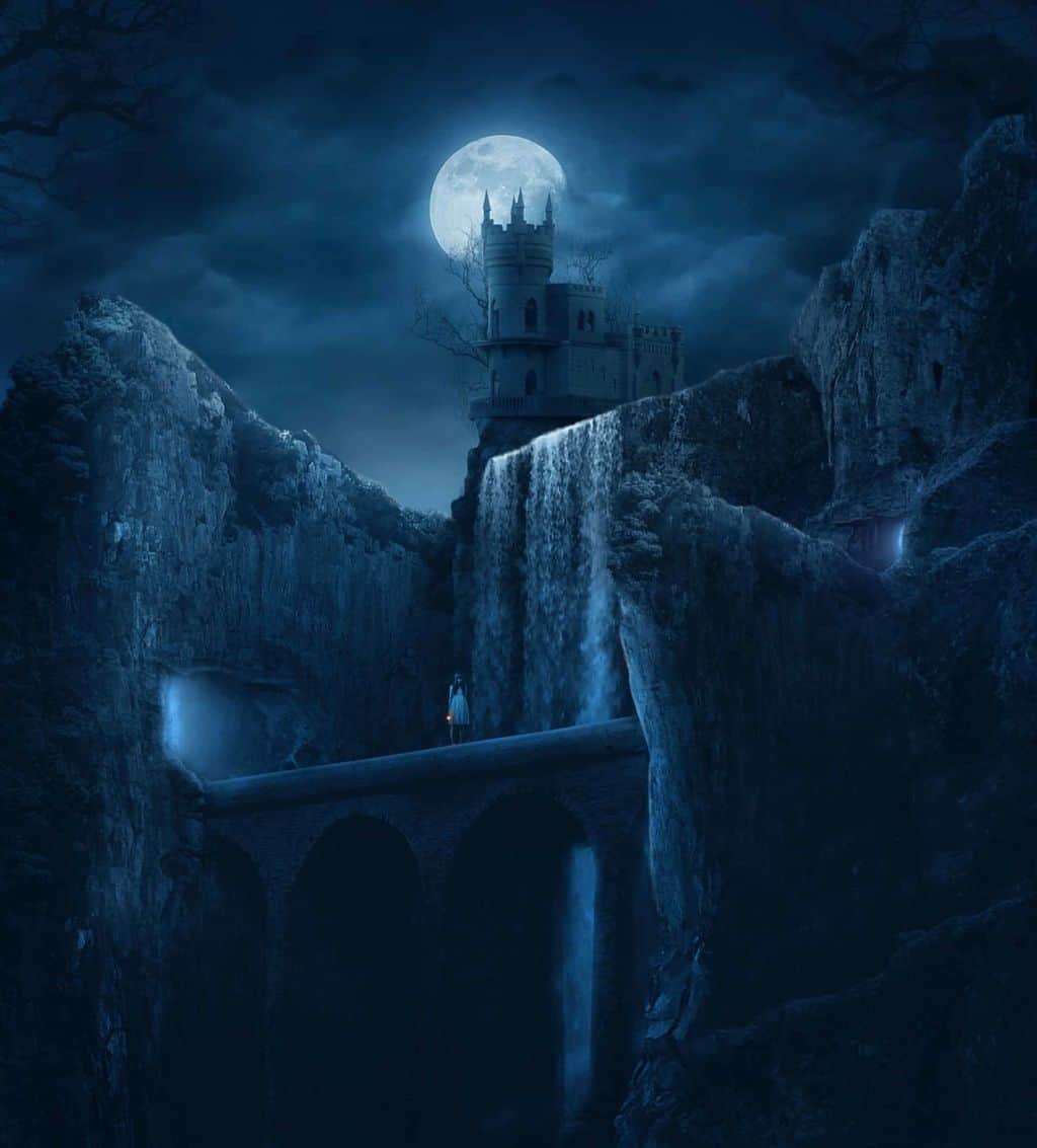 How to Create a Dark Mysterious Hideout from a Rough Sketch - Photoshop ...