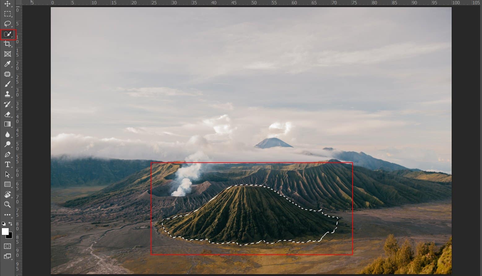 Create a Surreal scene of Turtle Volcano - Photoshop Tutorials