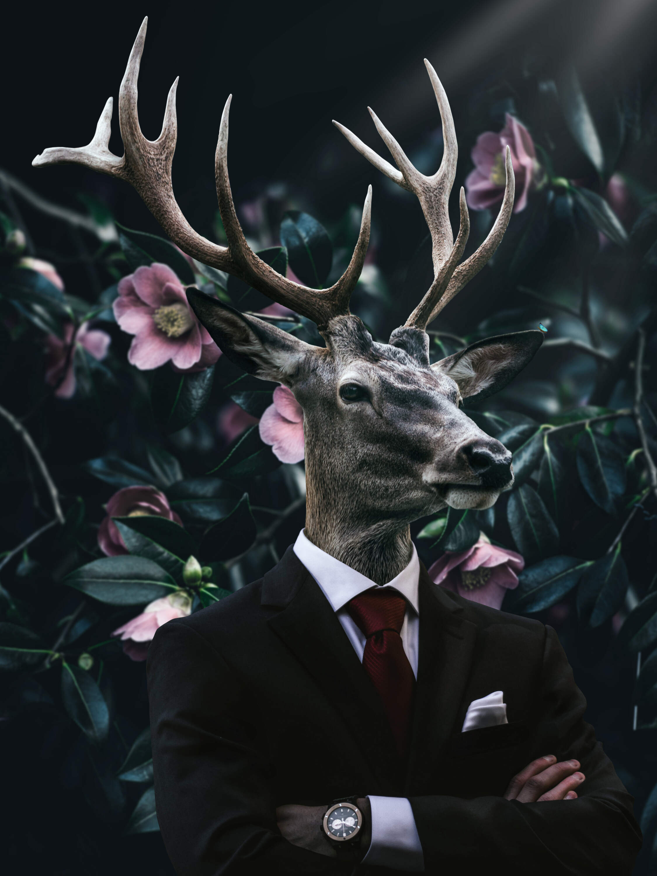 Create a Surreal Portrait of an animal in a human suit ...