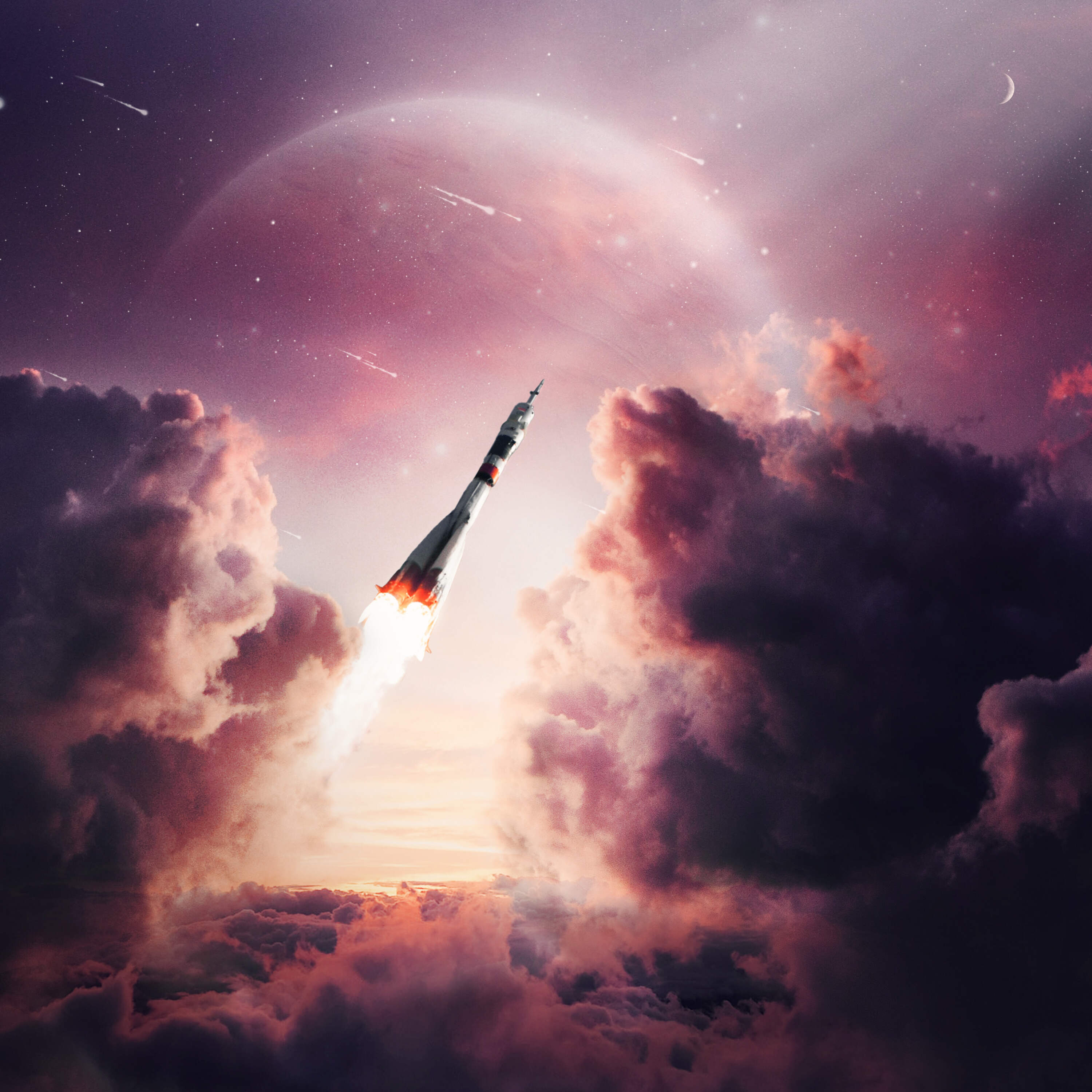 Create this "Reaching Space Through the Clouds" Photo Manipulation with ...